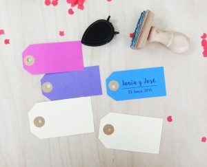 DIY con sello personalizados de boda - SellosGoma.com