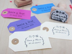 DIY con sello personalizados de boda - SellosGoma.com